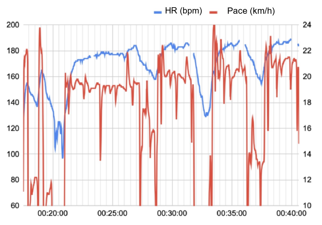 Tests of 3 heart rate monitors during interval training - RunMotion